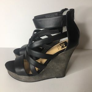 BC Footwear | Shoes | Bc Footwear Heeled Wedge Sandals | Poshmark